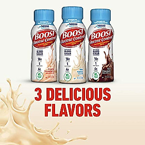 Boost Ready To Drink, Glucose Control Vanilla, 8 FL ounce (Pack of 24)
