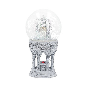 Nemesis Now Love Remains Snowglobe Anne Stokes 18.5cm, Resin, Glass, Water, Ivory