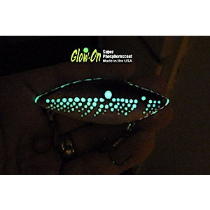 Glow-On Green, Green Day Color and Green Night Glow, Gun Night Sights Paint. Small 2.3 ml vial. Concentrated, Bright, Long Lasting Glow.