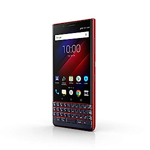 BlackBerry KEY2 LE (Lite) Dual-SIM (64GB, BBE100-4, QWERTZ Keypad, GSM Only, No CDMA) Factory Unlocked 4G Smartphone (Atomic Red) - International Version