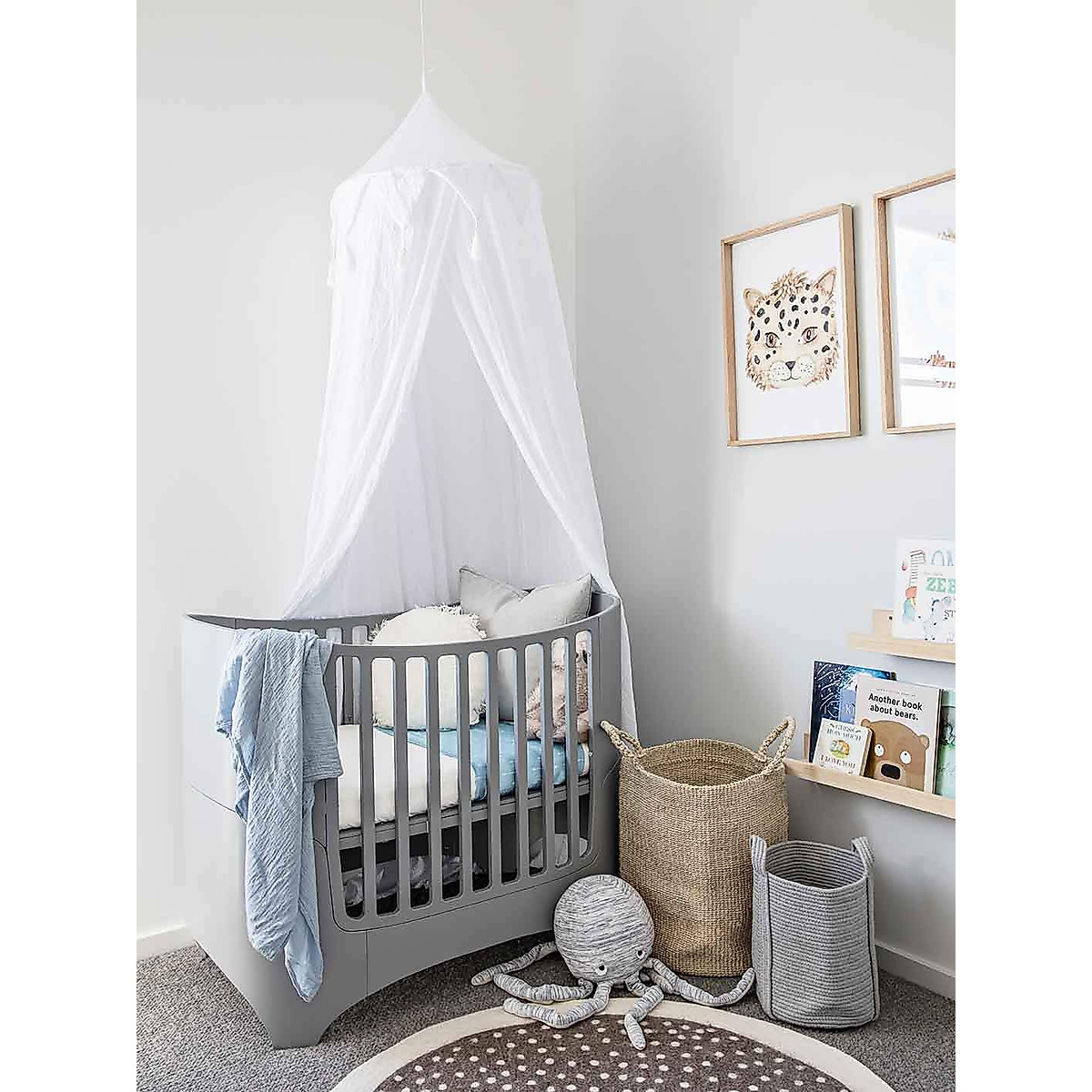 SLEEPY SILK - Baby Silk Crib Sleeve | Silk Crib Sleeve for Baby Hair Loss | Silk Baby Crib Bedding in 25 Momme Mulberry Silk | SIDS Safe Silk Crib Slip for Baby | Sky Blue Arrows