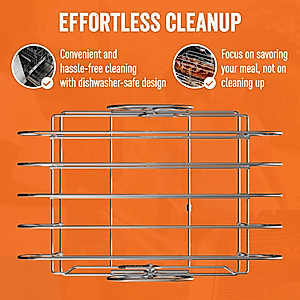 Yukon Glory Rib Racks for Grilling and Smoking | Rib Grilling Rack | Rib Holder for Smoker | BBQ Rib Rack | Grill Rack for Outdoor Grill | Grilling Accessories | BBQ Accessories