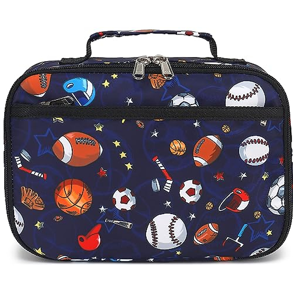 CAMTOP Soccer Backpack for Kids, Boys Girls Preschool Backpack with Lunch Box Toddler Kindergarten Football School Bookbag Set for Age 3-9