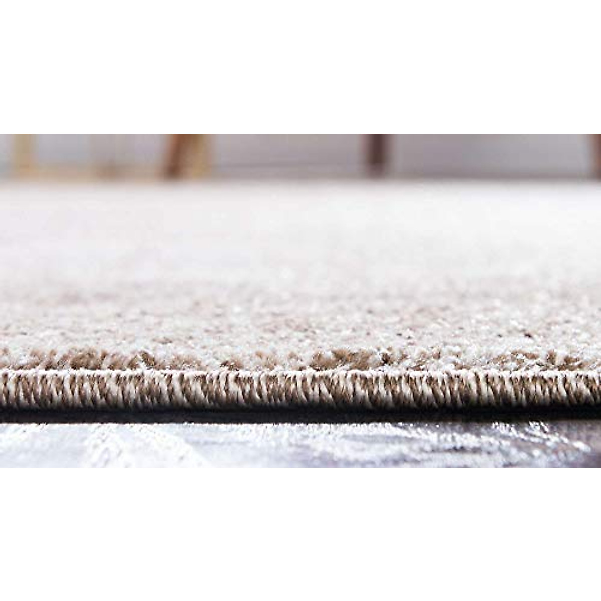 Unique Loom Del Mar Collection Area Rug - Abigail (9' x 12' Rectangle, Beige/ Ivory)