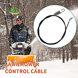 BOSFLAG 946-04230b Auger Cable Replaces MTD 946-04230b, 746-04230 Cable, 746-04230a, 946-04230b, 946 04230b, 746 04230, 746 04230a, 946 04230b Cable for MTD SB624, SB626, SB628, SB630 Snowblowers