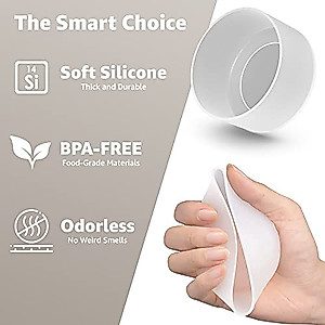 Jmoe USA 3-Pack Boot Sleeve Covers for Simple Modern 40oz & 30oz Trek Tumbler With Handle | Travel Mug | Protects Against Dents & Scratches | Fits Summit Bottles | Soft Silicone (Almond Birch)