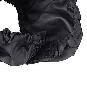 ViaGasaFamido Stroller Dustproof Cover, 4 Pcs/Set Child Kid Baby Stroller Wheel Covers Black Dustproof Accessories(S)