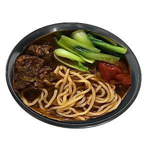 Z-Moments Melamine Round Bowls Japanese Ramen Vietnam Pho Noodles Soup Rice Bowls Set, Black, 5.5", 7", 8", 9", Black #LJB (24, 9" (44 oz))