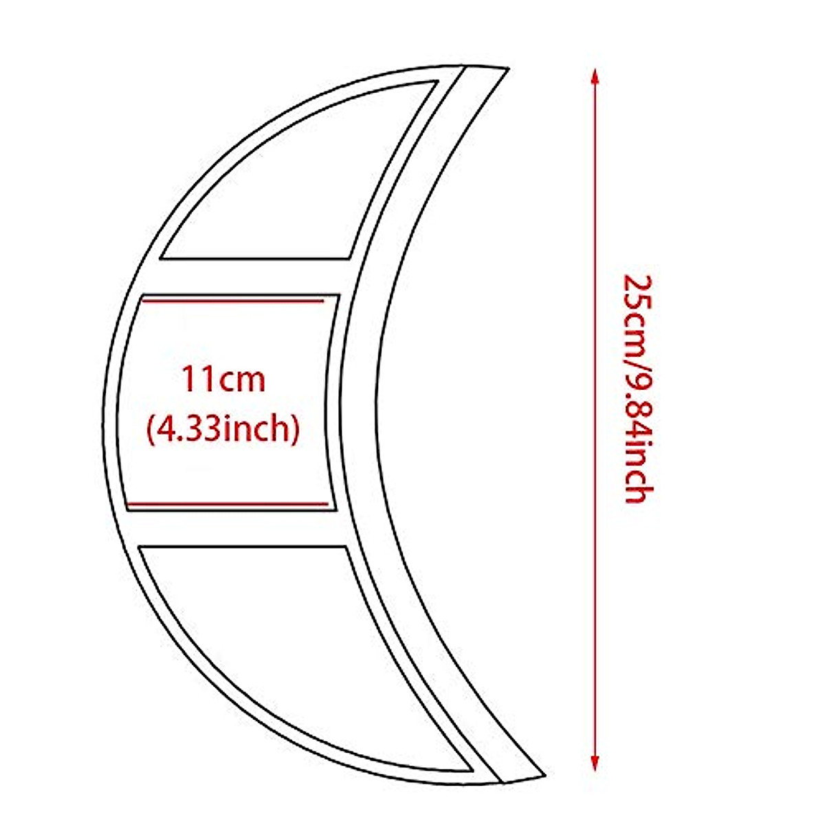 CALIDAKA 2Pcs Moon Shelves Crescent Moon Shelf Wall Mounted Wooden Crystal Moon Floating Shelves Hanging Storage Disaplay Shelf Moon Wall Decor for Living Room Bedroom Bathroom Kitchen