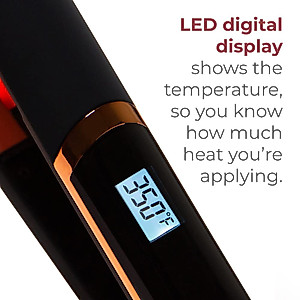 Skin Research Institute Infrarose Styler, Hair Iron, 1 Count, Tourmaline, Hair Styling, Shine Enhancing, Curling