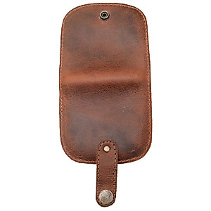 Hide & Drink, Leather Cash Case, Holds Folded Bills & Coins, Wallet, Pouch Organizer, Accessories, Handmade :: Bourbon Brown