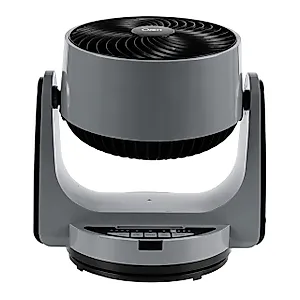 Ozeri Brezza III Dual Oscillating 10" High Velocity Desk Fan, Grey with Black