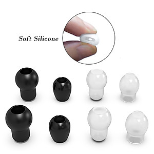 4 Pairs 3 Sizes(L,M,S) Littmann Stethoscope Replacement Ear Tip Piece, 6Pcs Littmann Stethoscope Accessories Spare Parts Soft Earplug Earbud Large Small Middle, 2Pcs MDF ADC Stethoscope Ear Cover Bud
