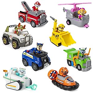LA PAT' PATROUILLE - VEHICULE + FIGURINE - Véhicule de 15 cm Avec 1 Figurine À Collectionner Pat' Patrouille - Paw Patrol - 6052310 - Jouet Enfant 3 Ans et + - Modèle Aléatoire