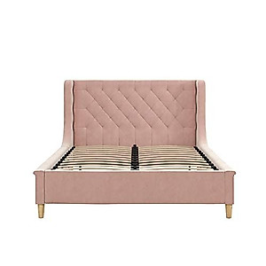 Little Seeds Monarch Hill Ambrosia Pink Full Size Upholstered Bed,