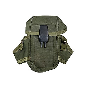US Military Alice Ammo Pouch Ammunition OD Green (Olive Drab) 30 Round Magazine M16 Rifle Hand Grenade LC-1 Small Arms Case Pouch with Alice Clips LC1