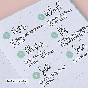 Erin Condren Designer Sticker Sheets - Colorful Date Dots Stickers - 12 Monthly Sticker Sheets, 432 Stickers Total. Decorative and Cute Stickers for Customizing Planners, Notebooks, and More