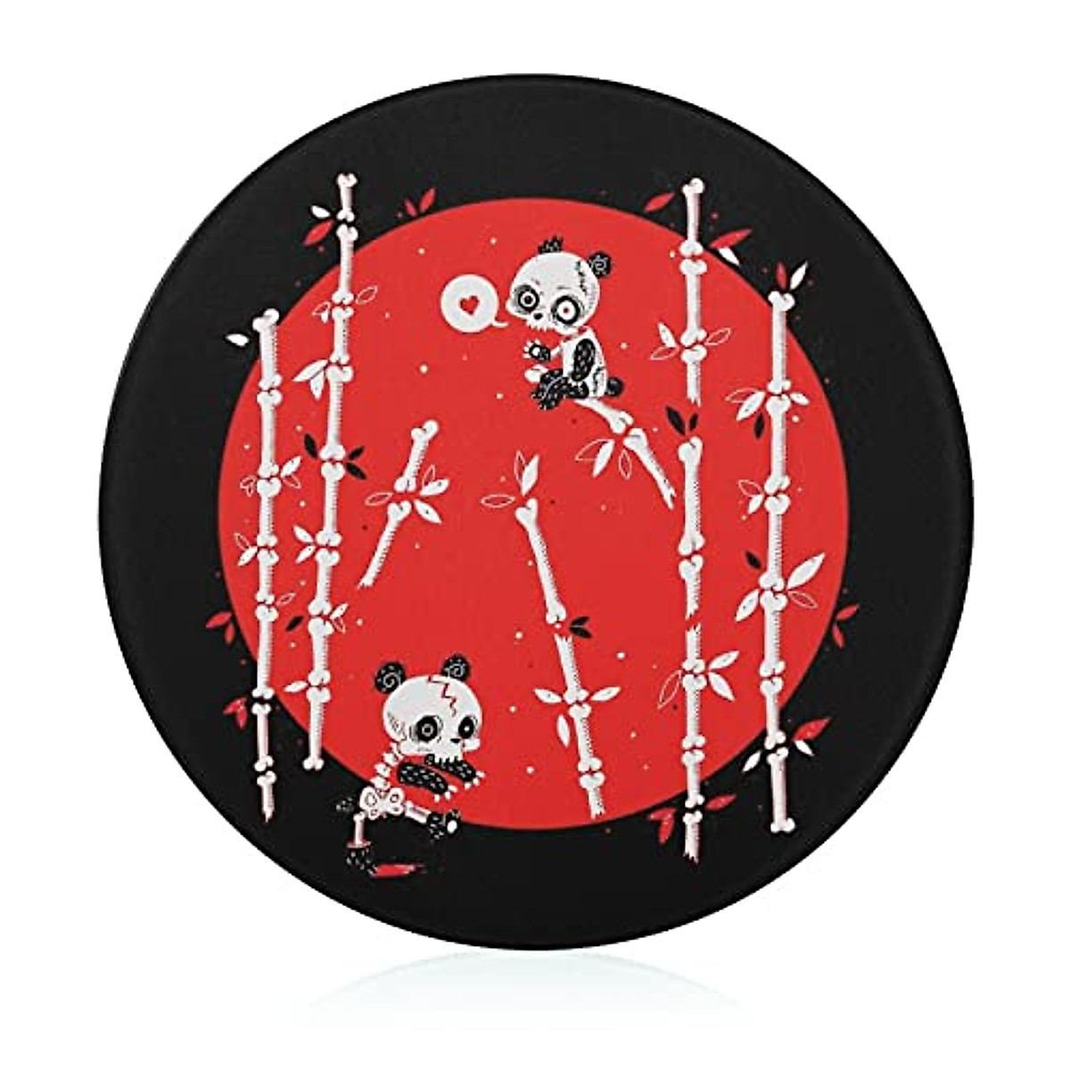 Zombie Pandas Cutting Board Tempered Glass Chopping Board for Kitchen Hotel