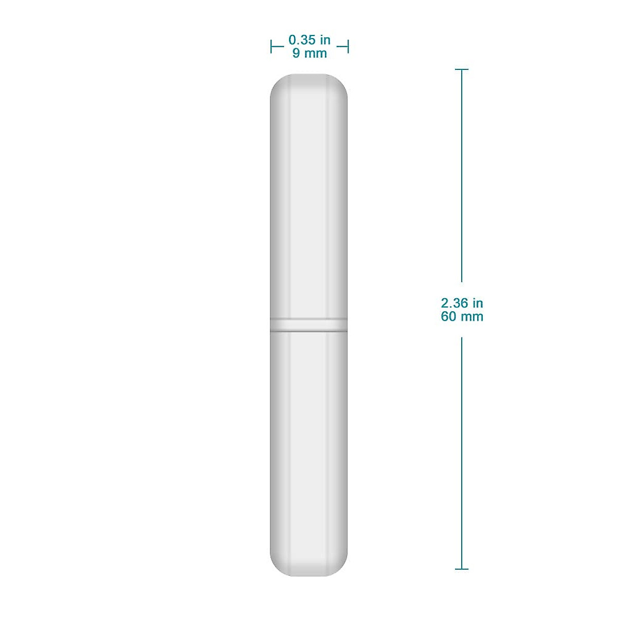 stonylab Magnetic Stir Bar, 5-Pack 60 mm PTFE-Coated Stir Bar Set Magnetic Stirring Bars White Stir Mixer for Stirrers Laboratory Stir Plate Bar, 5 PK