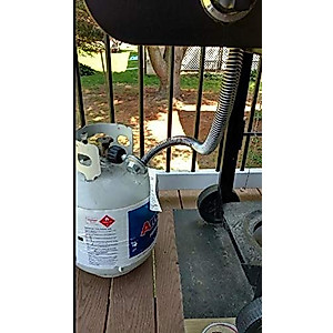 FryOilSaver Co, B90C, Propane Hose Safety Guard for BBQ Gas Grill, Grill Regulator Hose Guard, Reduces Punctures, Kinking and Burning, 26 inches Long