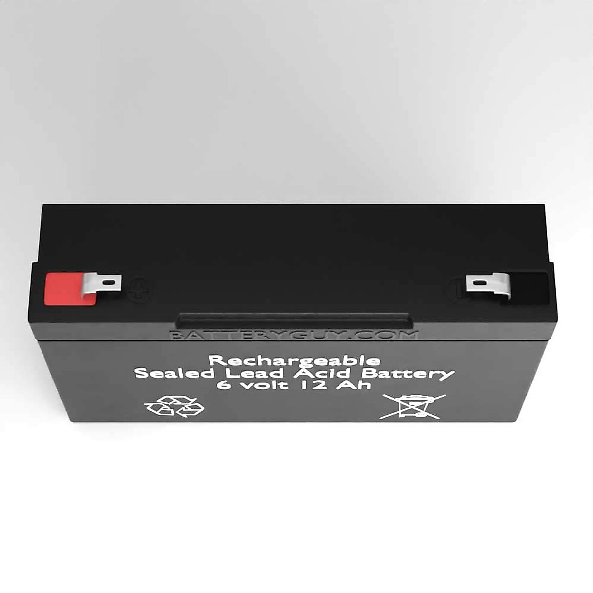 BatteryGuy 0120800 6V 12AH SLA battery - BatteryGuy brand equivalent (Rechargeable, High Rate) - Qty of 1