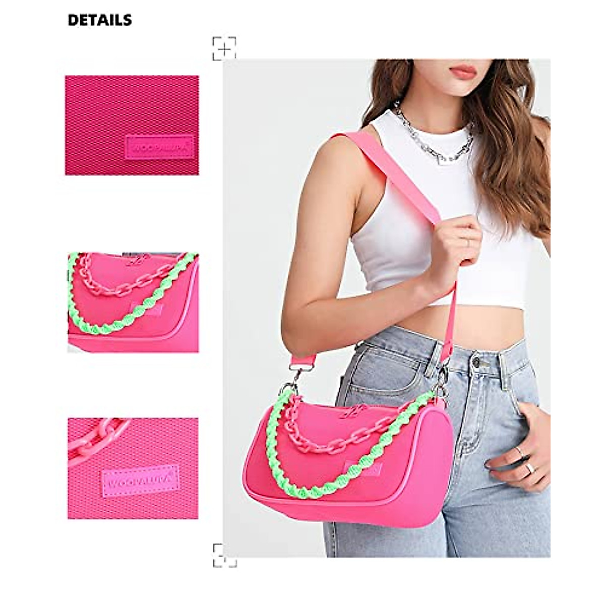 Womens Shoulder Tote HandBag Purse Small Crossbody Bag for Women Girls Fashion Classic Bag Lightweight (Black)