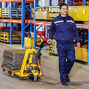 Xilin Electric Powered Pallet Jack 3300lbs Capacity Lithium Battery Mini Type Walkie Pallet Truck 48"x27" Fork Size 2PCs