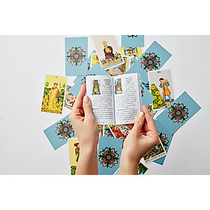 Witchy Cauldron Pentacle Velvet Tarot Bag, Black Cloth Purse 8" 5" Embroidery Pentagram (Cloth+Deck)