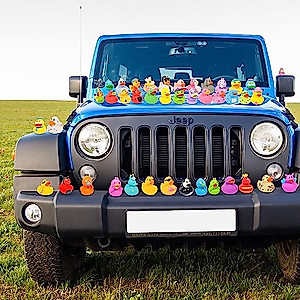 OleOletOy 40pcs Duck Plug - Rubber Duck Mount, Rubber Duck Holder for Jeep Dash and Fixed Display, Gift for Jeep Lover, Black (Excluding Rubber Duck)