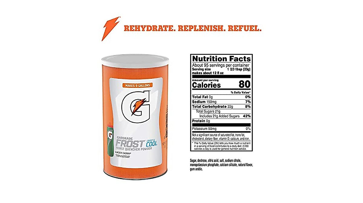 Gatorade Glacier Cherry Powder for Rapid Hydration & Performance