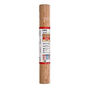 Smart Design Shelf Liner Cork Adhesive - (18 Inch x 24 Feet) - Drawer Cabinet Paper - Kitchen [Cork] - Set of 6-24' Total