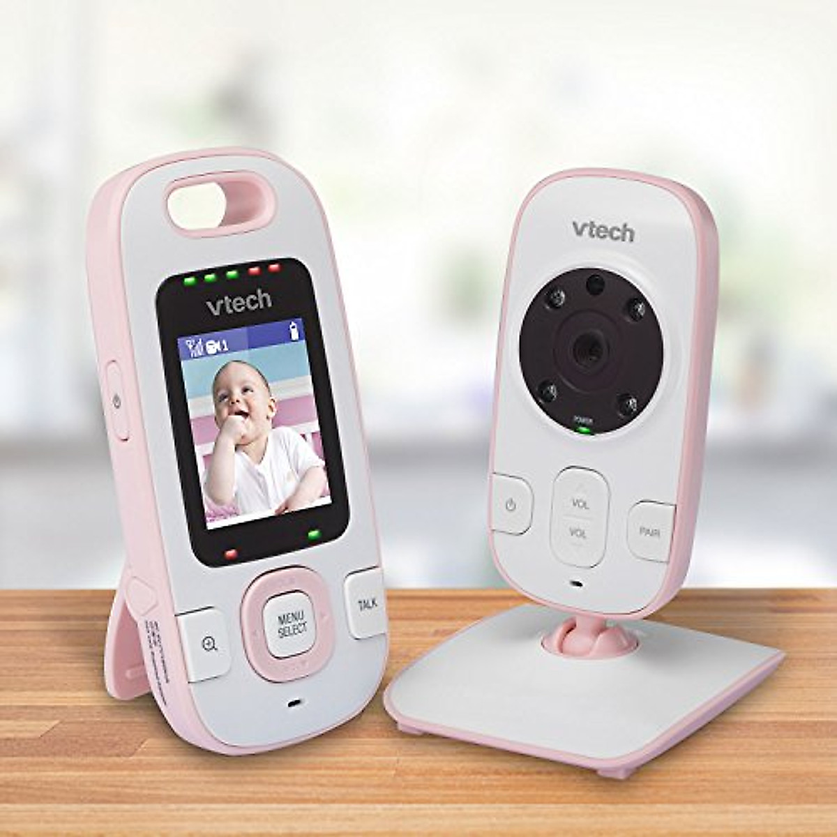 VTech BV73121PK Digital Video Baby Monitor with Full-Color and Automatic Night Vision, Pink