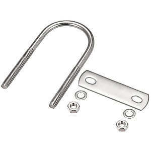 METALLIXITY U Bolts (M6x52x100mm), Round U Bolt 304 Stainless Steel with Nuts Plates Washers - for Construction, Pipe