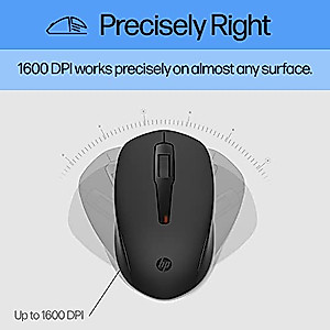 HP 150 Wired Mouse and Keyboard Combo - Full-Sized, Low-Profile Keyboard with Numeric Keypad - 1600 DPI Optical Sensor, Multi-Surface Wired Mouse - USB Plug-and-Play Connectivity (240J7AA, Black)