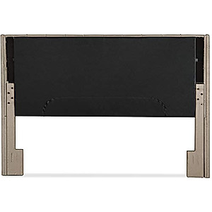 Lillian August Modern Wingback Upholstered Headboard with Diamond-Tufting, Soft Fabric Bedroom Accent Furniture, Eastern King, Beige