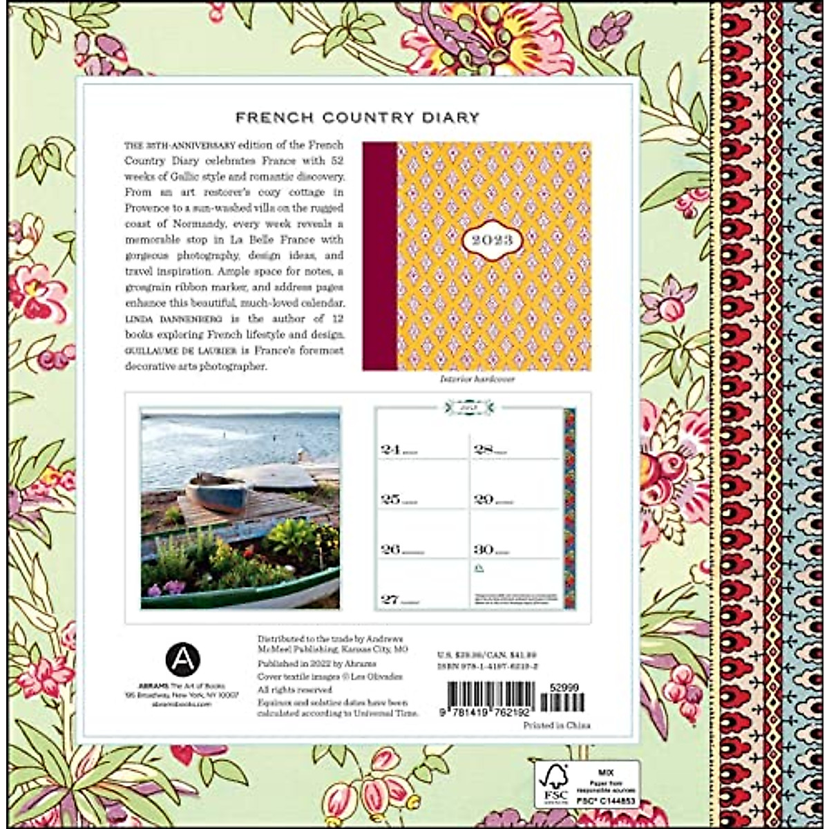 French Country Diary 12-Month 2023 Engagement Calendar