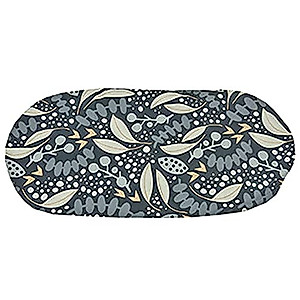 Ele Toys Replacement Part for Fisher-Price Soothing View Projection Bassinet - GYN85 Midnight Eucalyptus Print Sheet, One Size, Black, Gray, Yellow, Green