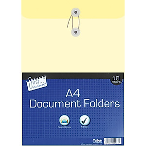 Just Stationery 4 A4 Plastic Envelope