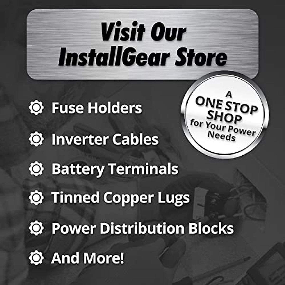 InstallGear 1/0 Gauge Wire (50ft) Copper Clad Aluminum CAA - Primary Automotive Wire, Car Amplifier Power & Ground Cable, Battery Cable, Car Audio Speaker Stereo, RV Trailer Wiring Welding Cable 1/0ga