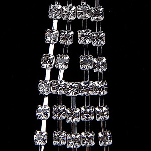 Generic Crystal Tassels Rhinestone Necklace Wedding Bridal Jewelry Prom