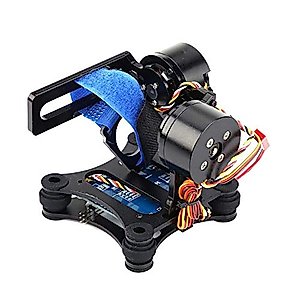 Drfeify RC Metal Brushless Gimbal Board BGC 2.2 Fit for 3/3+ / 4 Camera RC Drone Quadcopter Parts(Black)