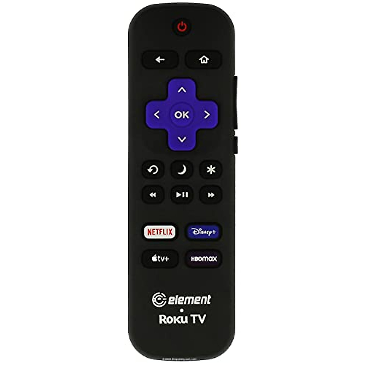 OEM Replacement Remote Control 3226000883 Fit for Element Roku TV Smart 4K Ultra HDTV with Netflix, Disney+, Hulu and Sling Or Apple TV+ or HBOMAX Buttons. (Renewed)