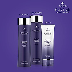 Alterna Caviar Anti-Aging Replenishing Moisture Travel Kit | For Dry, Brittle Hair | Protects, Restores & Hydrates | Sulfate Free, Shampoo, Conditioner, and CC Cream