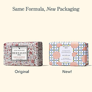 Beekman 1802 Goat Milk Soap Bar, Honeyed Grapefruit - 9 oz - Nourishes, Moisturizes & Hydrates the Body - Good for Sensitive Skin - Cruelty Free