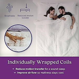 Signature Sleep Contour Plus 10-Inch Reversible Queen Mattress - Medium-Firm Support, Edge-to-Edge Comfort, Ready to Ship, Compressed and Rolled for Easy Setup