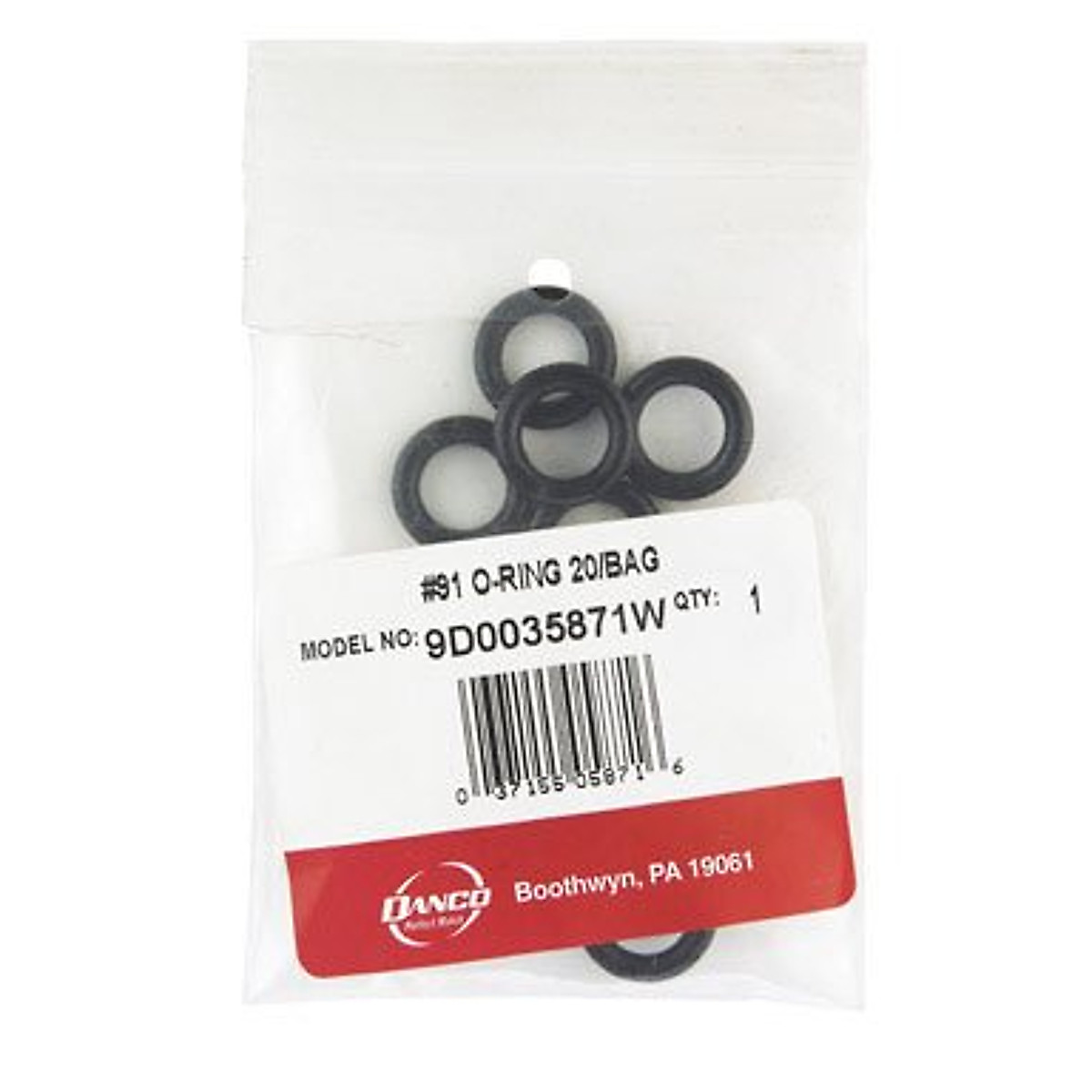 Danco O'RING 7/16X11/16X1/8