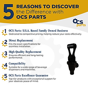 OCS Parts Bunn 03260.0002 Sweet/Unsweet Iced Tea Spigot | Replacement Faucet for Home and Commercial Bunn Iced Tea Beverage Dispensers (2)