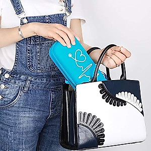 BOVKE Travel Stethoscope Case for 3M Littmann Classic III, Lightweight II S.E, MDF Acoustica Deluxe Stethoscope, Extra Room for Medical Scissors, LED Penlights and Nurse Accessories, Turquoise