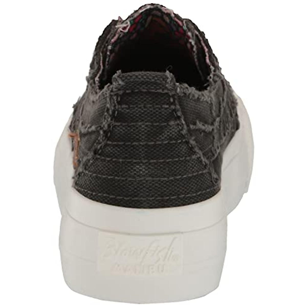 Blowfish Malibu Women's Sadie Sneaker, Black Smoked 16oz Canvas, 10M