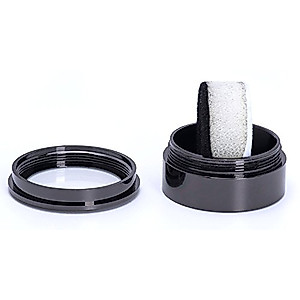 Mini Diameter 1.3 inch Loose Diamond or Gemstone Display Box Case Holder Show Container Metal (Black-1.3x0.5 inch)